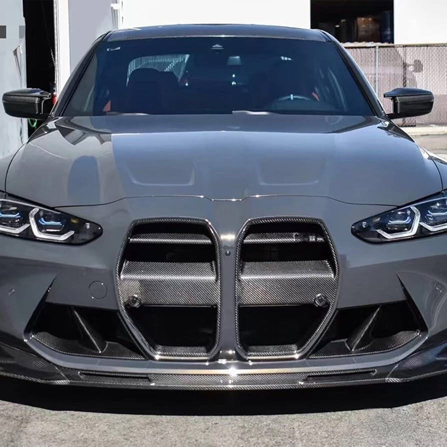 BMW G80 M3 V Style Carbon Fiber Front Grilles - Aerodynamic Upgrade for ...