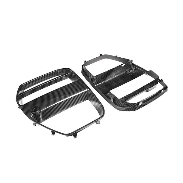 BMW G80 M3 V Style Carbon Fiber Front Grilles - Aerodynamic Upgrade for ...