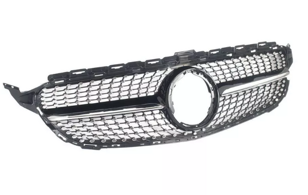 Mercedes W205 C-Class Diamond Grille – AMG Style Front Grille Upgrade ...